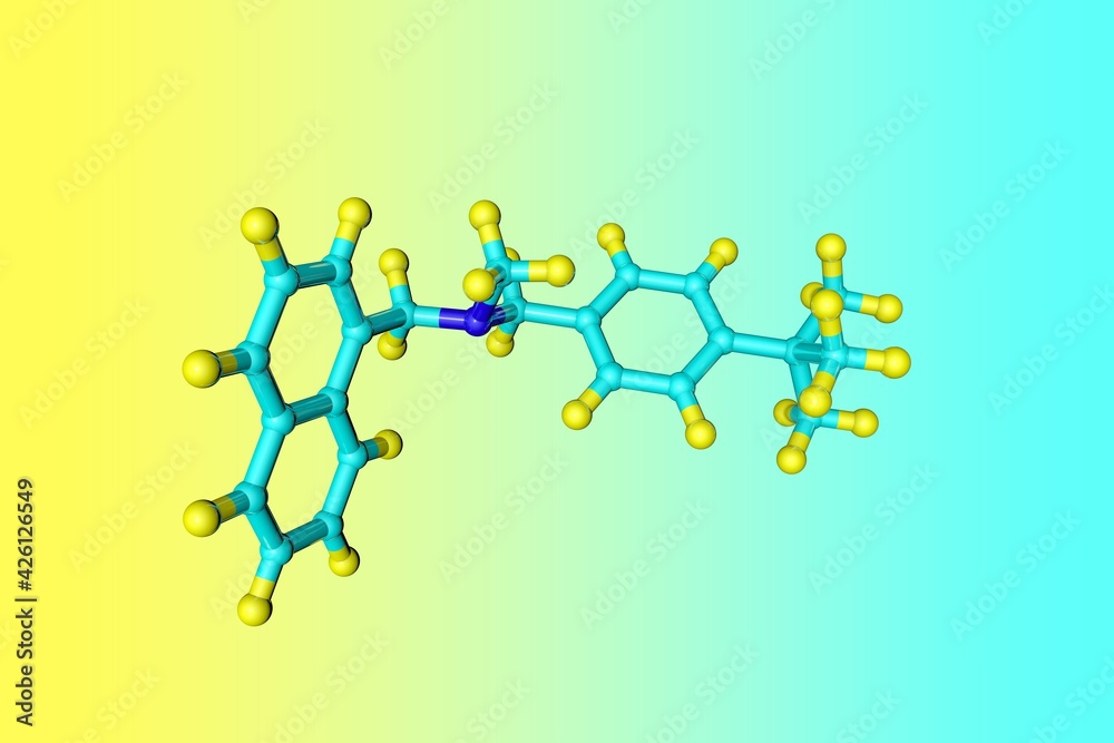 Molecular model of butenafine, an antifungal agent with primary ...