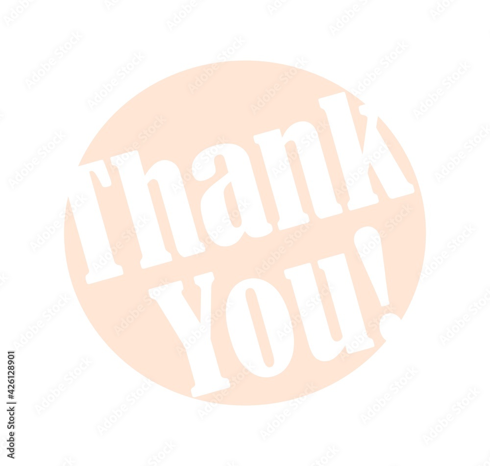 Thank You Card. Hand Written Lettering for Title, Heading, Photo ...