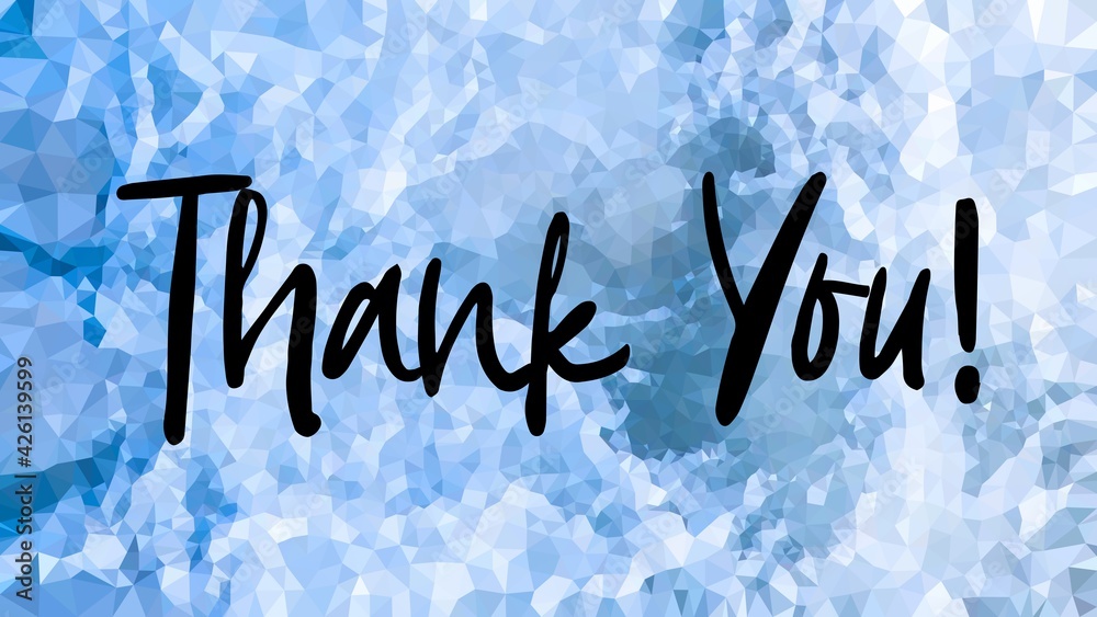 Thank You Card. Hand Written Lettering for Title, Heading, Photo ...