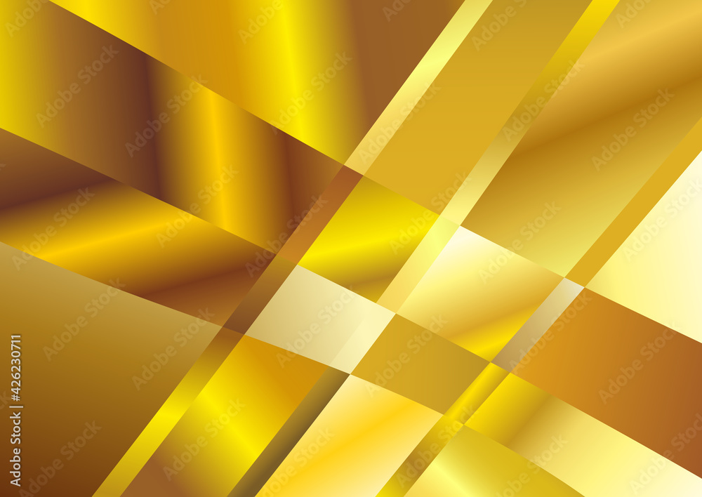 Modern Geometric Shapes Gold Gradient Background Stock Vector | Adobe Stock
