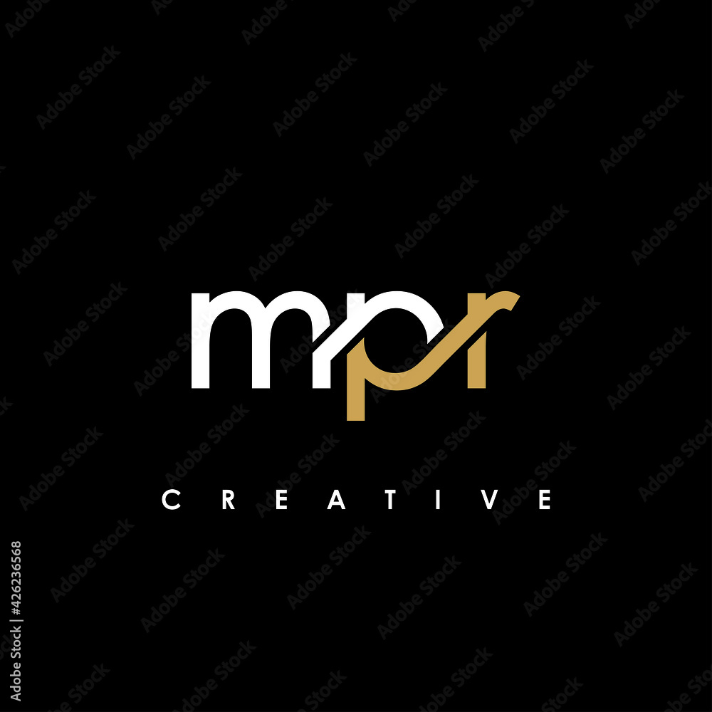 MPR Letter Initial Logo Design Template Vector Illustration Stock ...