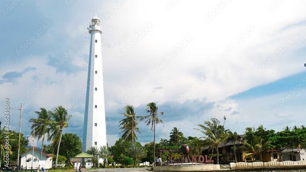 Anyer, Indonesia-March 31, 2021: a historic lighthouse building that ...