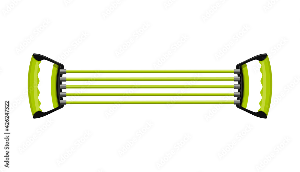 Vector illustration of chest expander exercise equipment Stock Vector ...