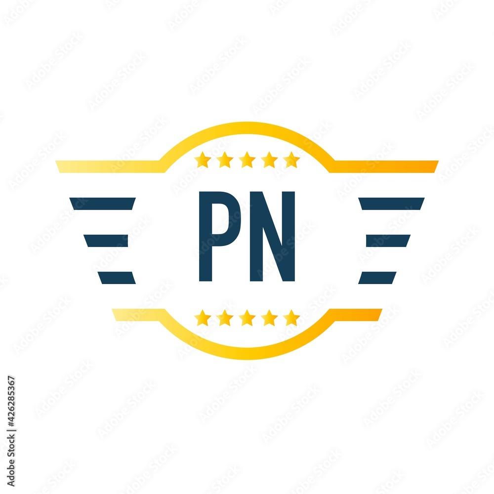 Initial Letter PN Wing Logo Design Template. Creative Wing template ...