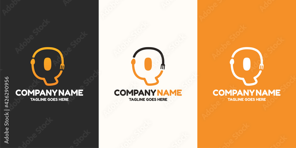 Initial letter Q food Logo Design Template. Illustration vector graphic ...