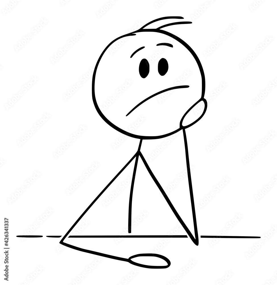 Stick Figure The Thinker