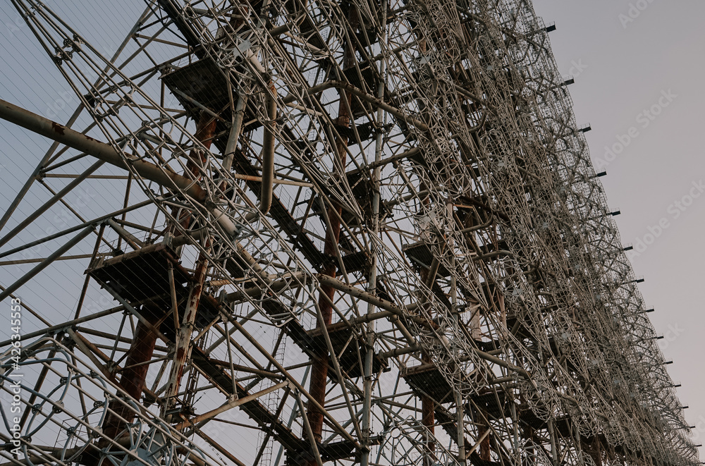 Former military Duga radar system in Chernobyl Exclusion Zone, Ukraine ...
