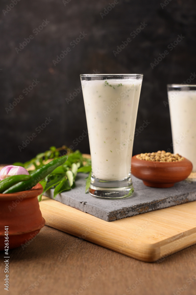Spiced buttermilk , chaas , chaach , moru , sambharam , curd, lassi ...