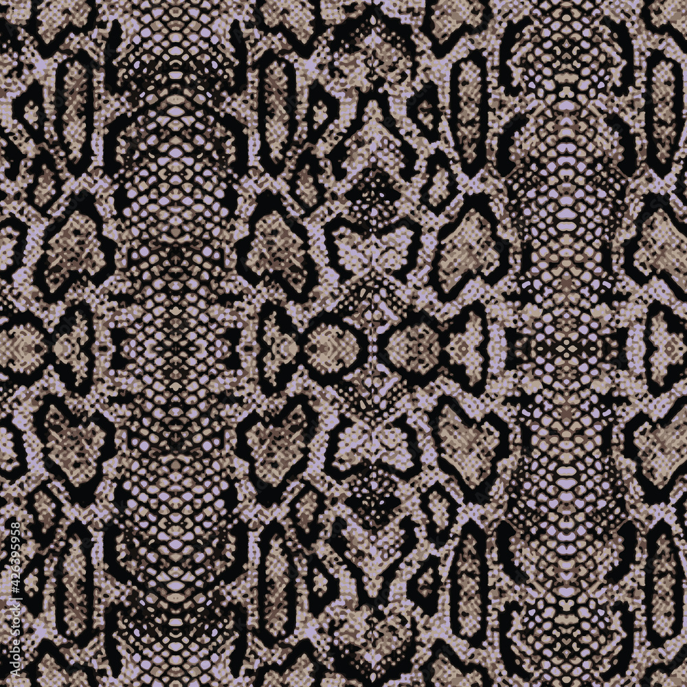 Animal print, snake skin texture background Stock Vector | Adobe Stock