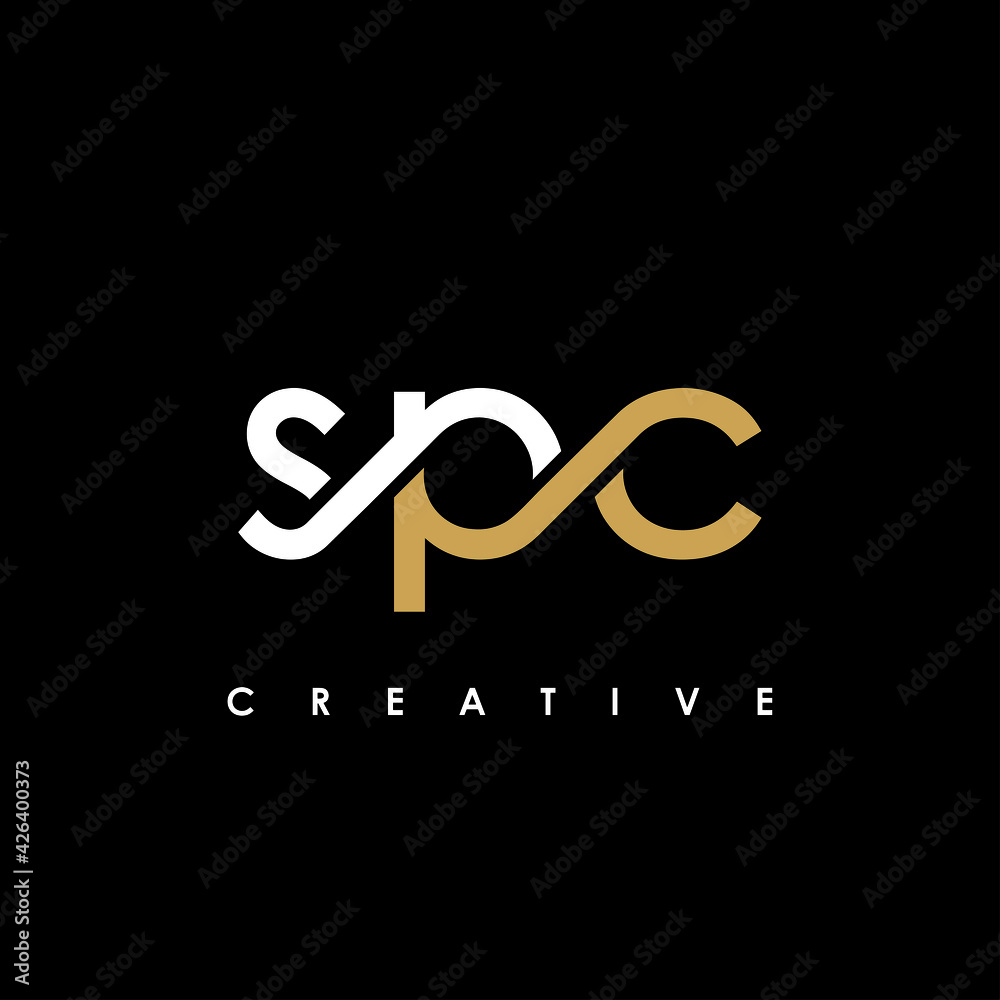 SPC Letter Initial Logo Design Template Vector Illustration Stock ...
