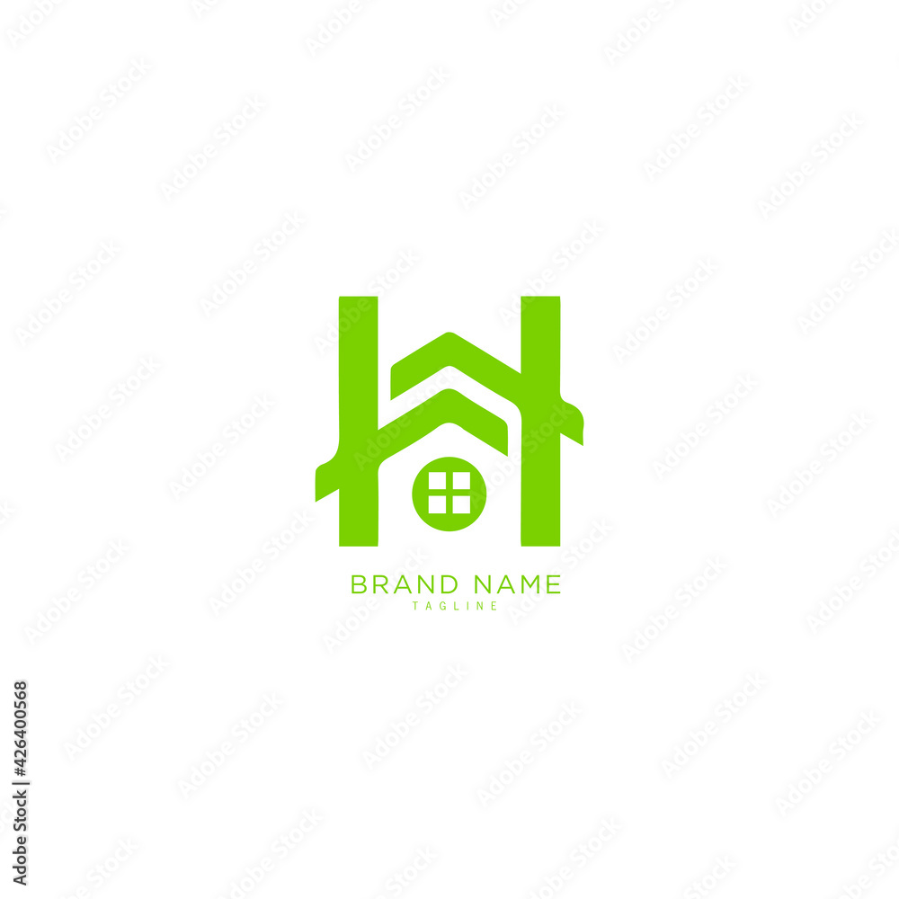 Alphabet letter Initial H, HH, logo premium business typeface, minimal ...