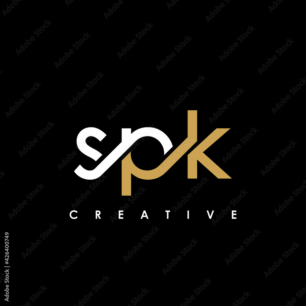 SPK Letter Initial Logo Design Template Vector Illustration Stock ...