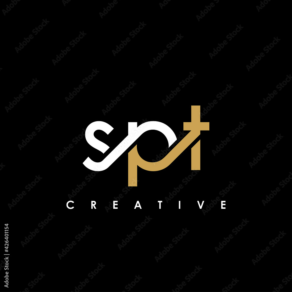 SPT Letter Initial Logo Design Template Vector Illustration Stock ...