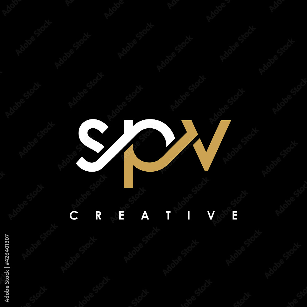 SPV Letter Initial Logo Design Template Vector Illustration Stock Vector | Adobe Stock