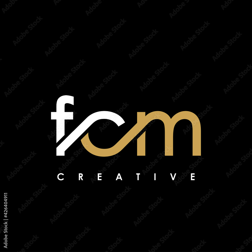 FCM Letter Initial Logo Design Template Vector Illustration Stock ...