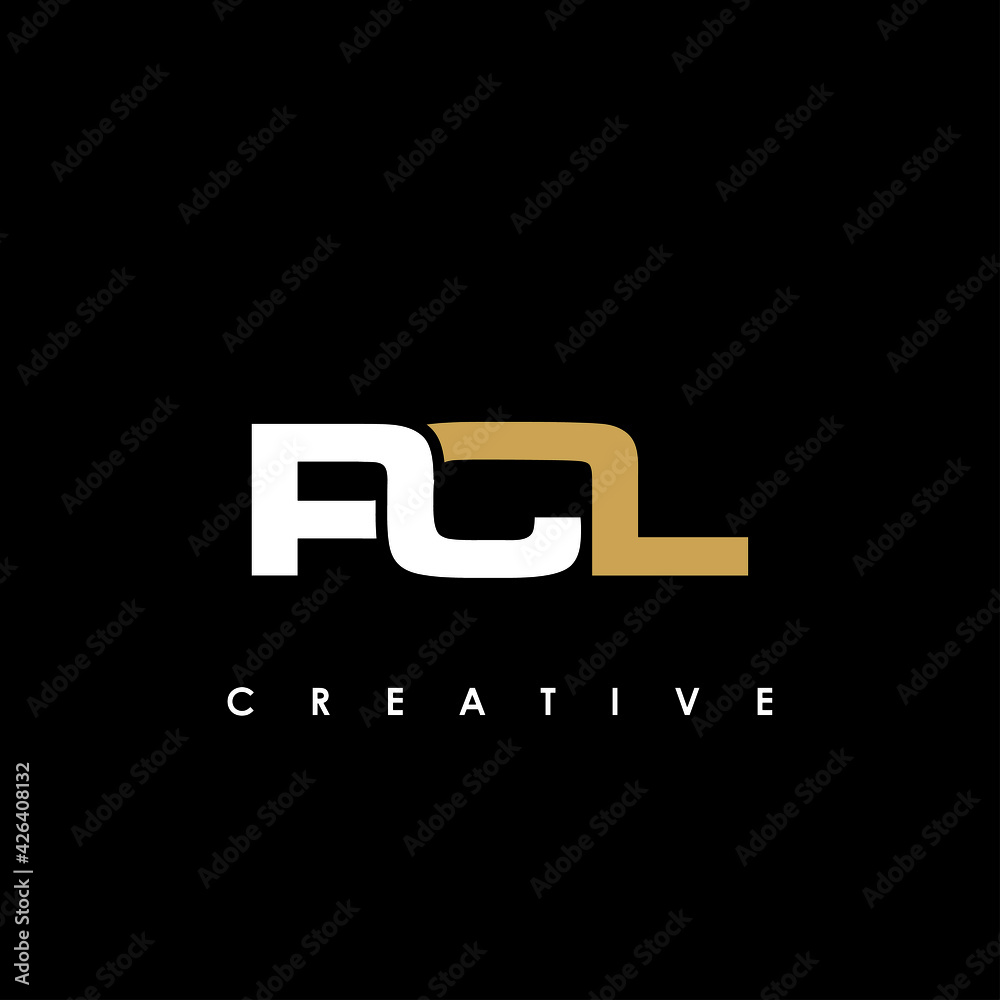 PCL Letter Initial Logo Design Template Vector Illustration Stock ...