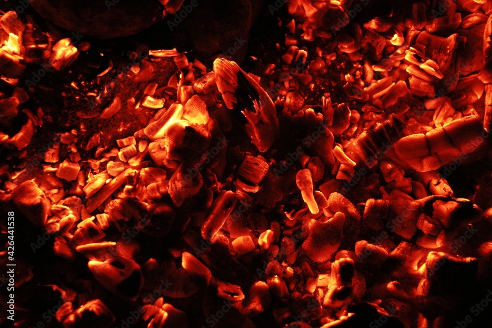 Fire embers particles over black background. Fire sparks background ...