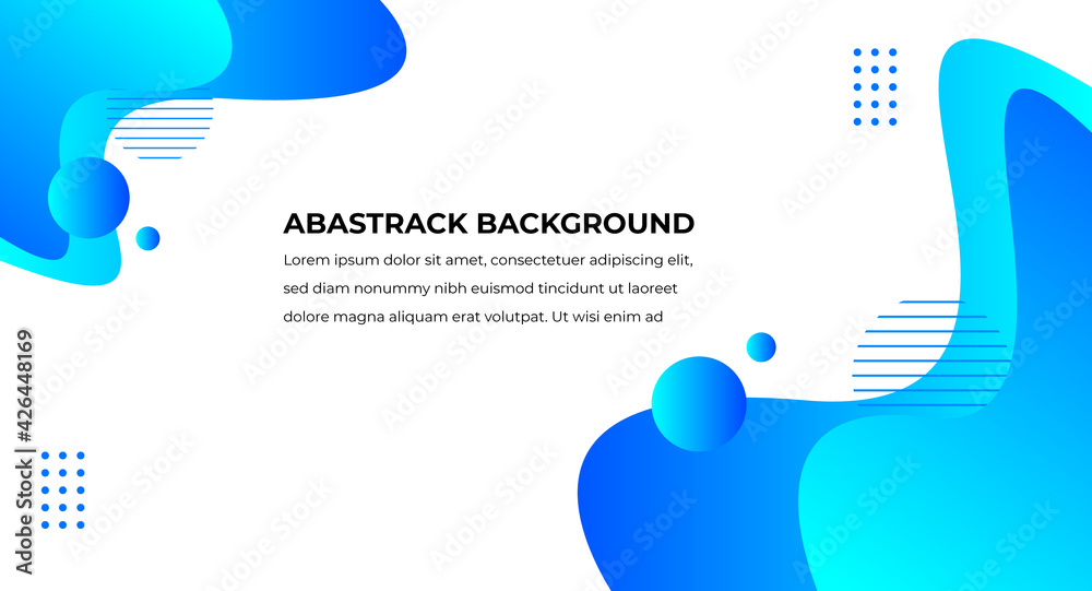 Vetor de Liquid abstract background. social media fluid vector banner ...