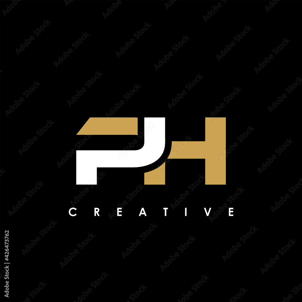 PH Letter Initial Logo Design Template Vector Illustration Stock Vector ...
