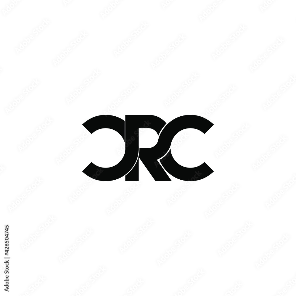 crc letter original monogram logo design Stock Vector | Adobe Stock