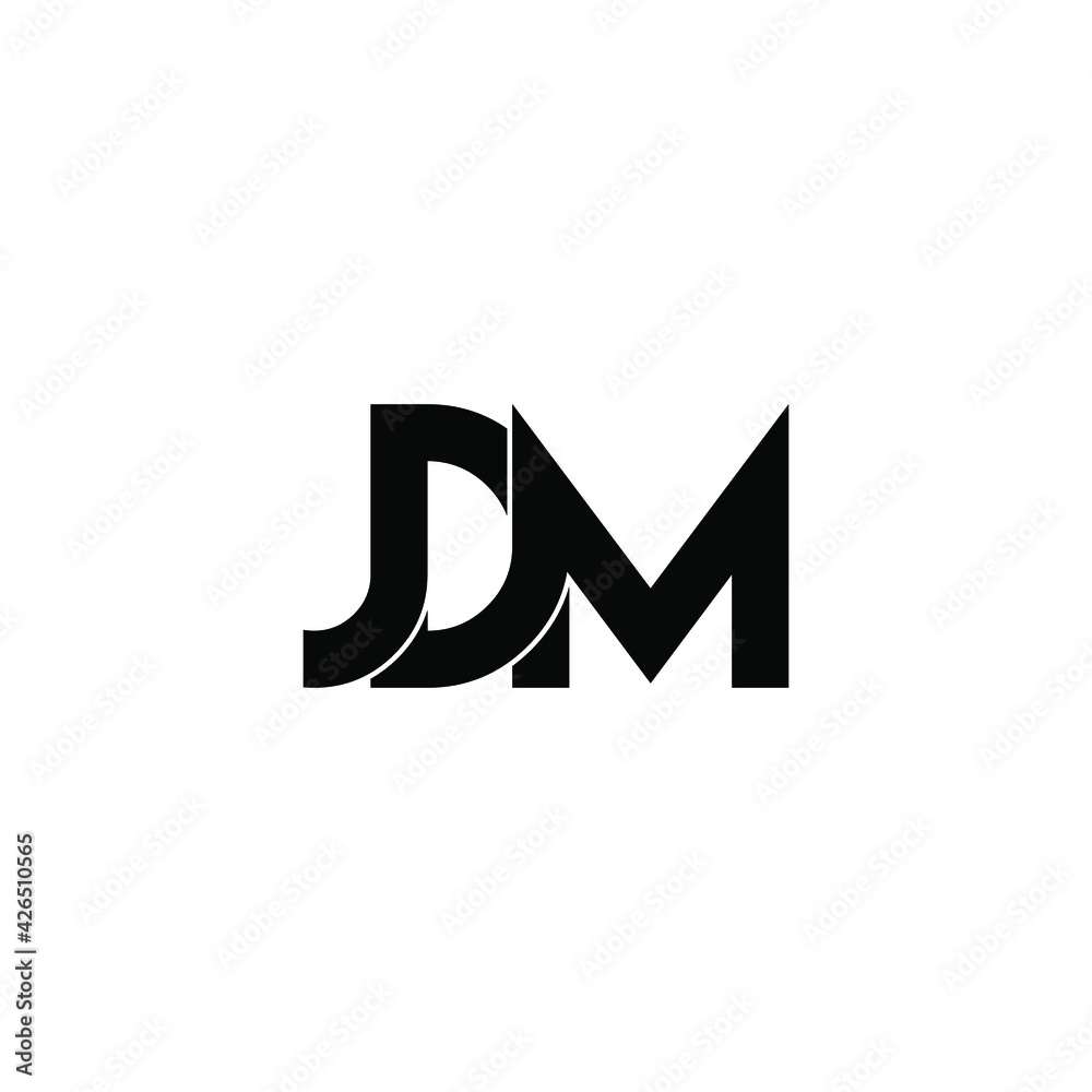 jdm letter original monogram logo design Stock Vector | Adobe Stock