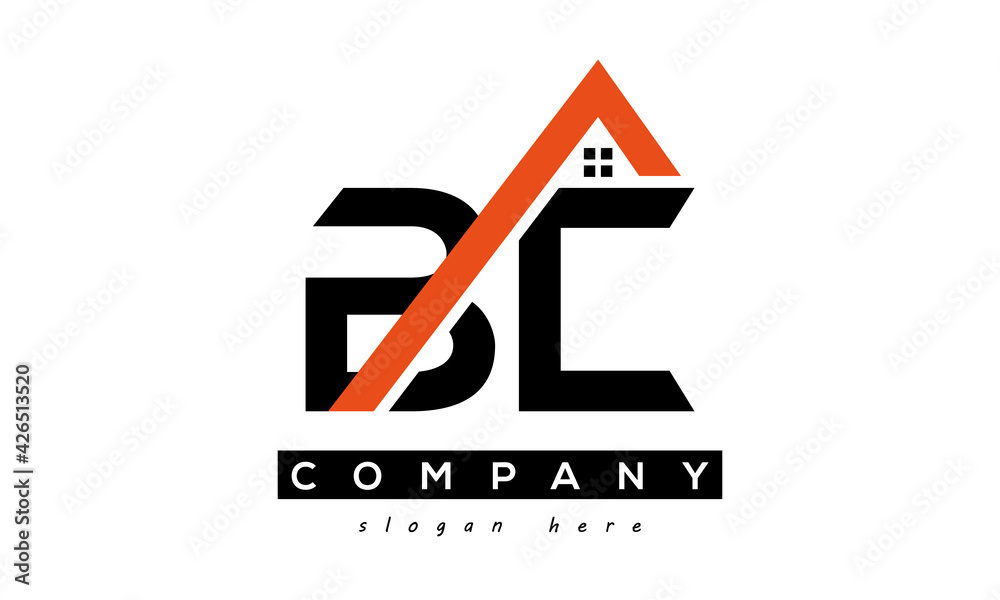 initial BC letter real estate construction logo vector Stock Vector ...