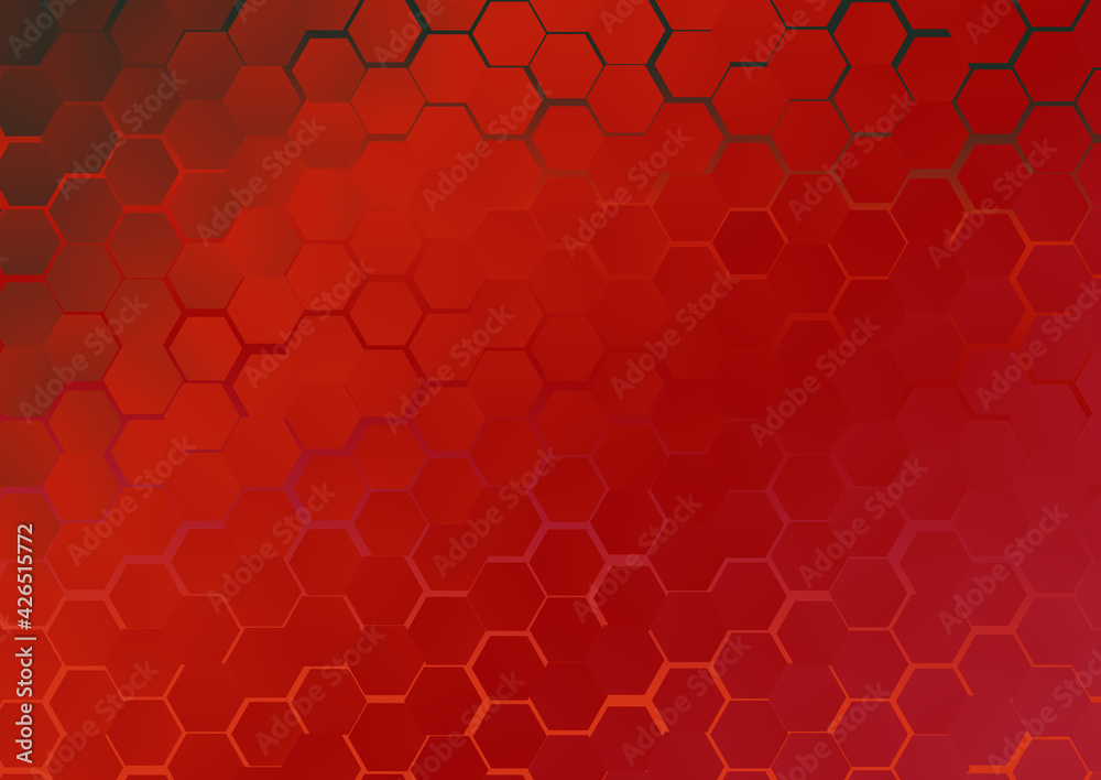 Abstract Red Gradient Geometric Hexagon Pattern Background Stock Vector ... Abstract Red Gradient Geometric Hexagon Pattern Background Stock Vector ...