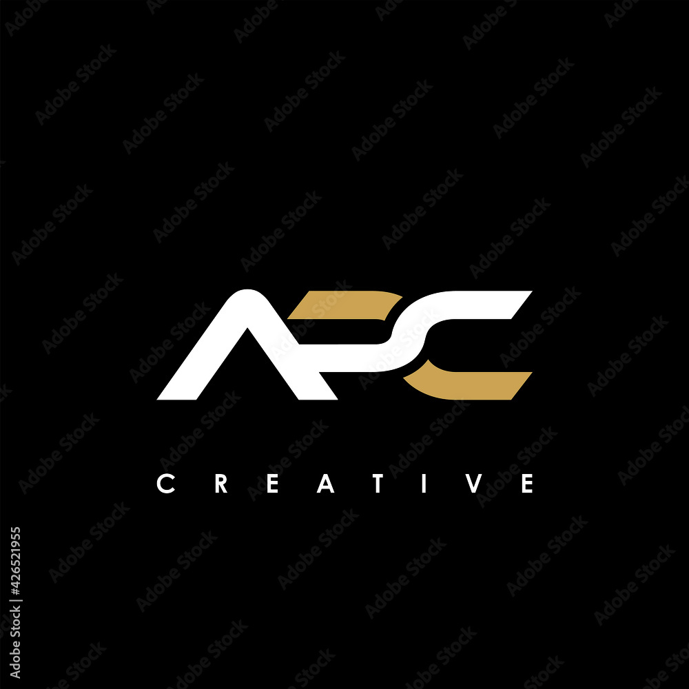APC Letter Initial Logo Design Template Vector Illustration Stock ...