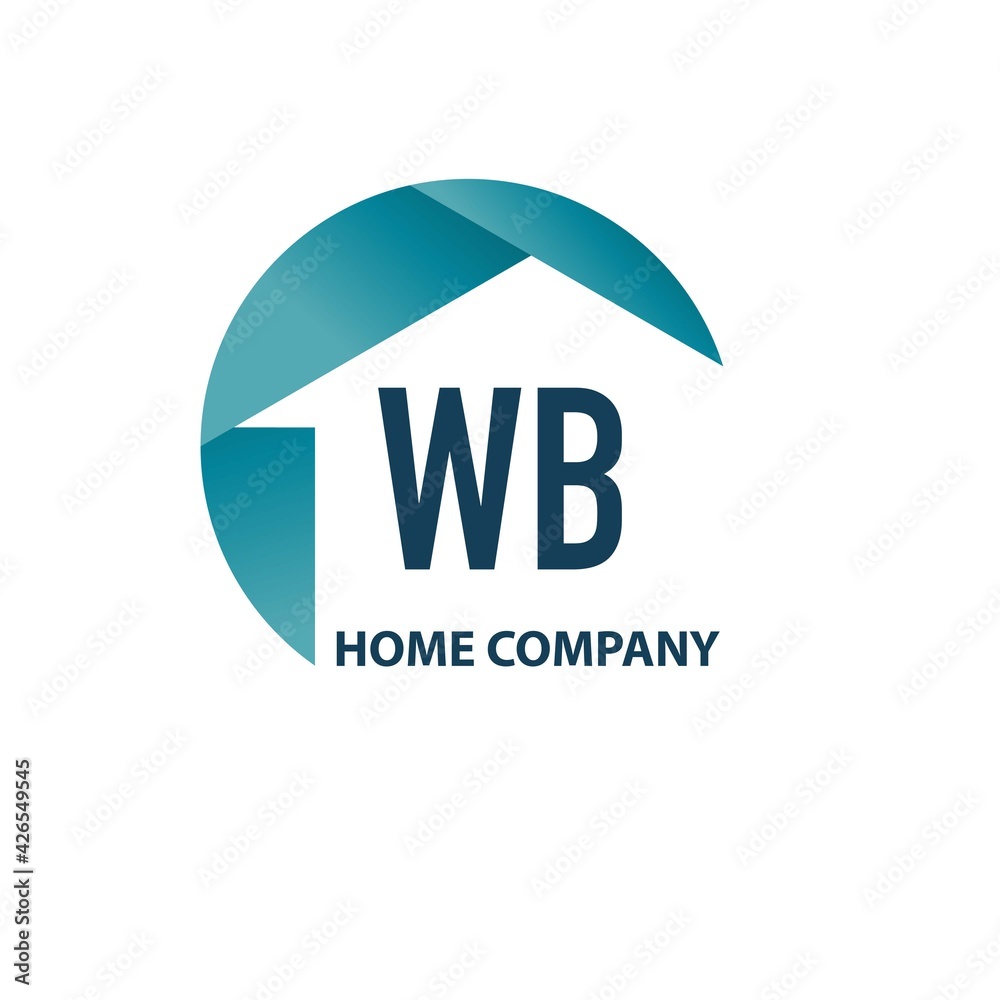 Initial Letter WB Home or Property Logo Design Template. Creative ...