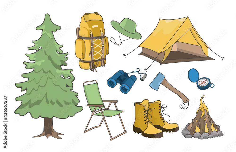 Camping Gear Clipart Adobe