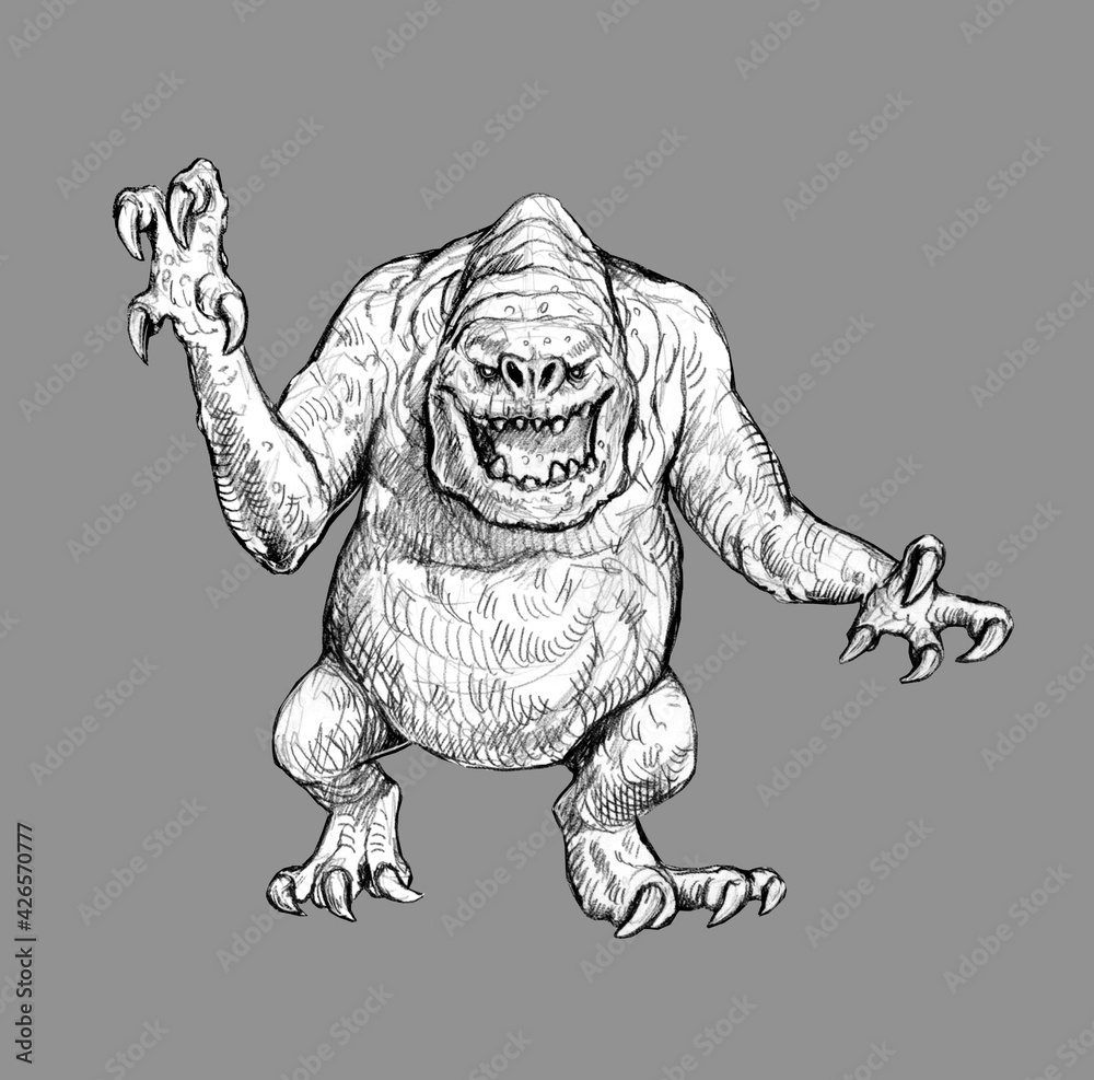 Pencil Drawings Of Monsters