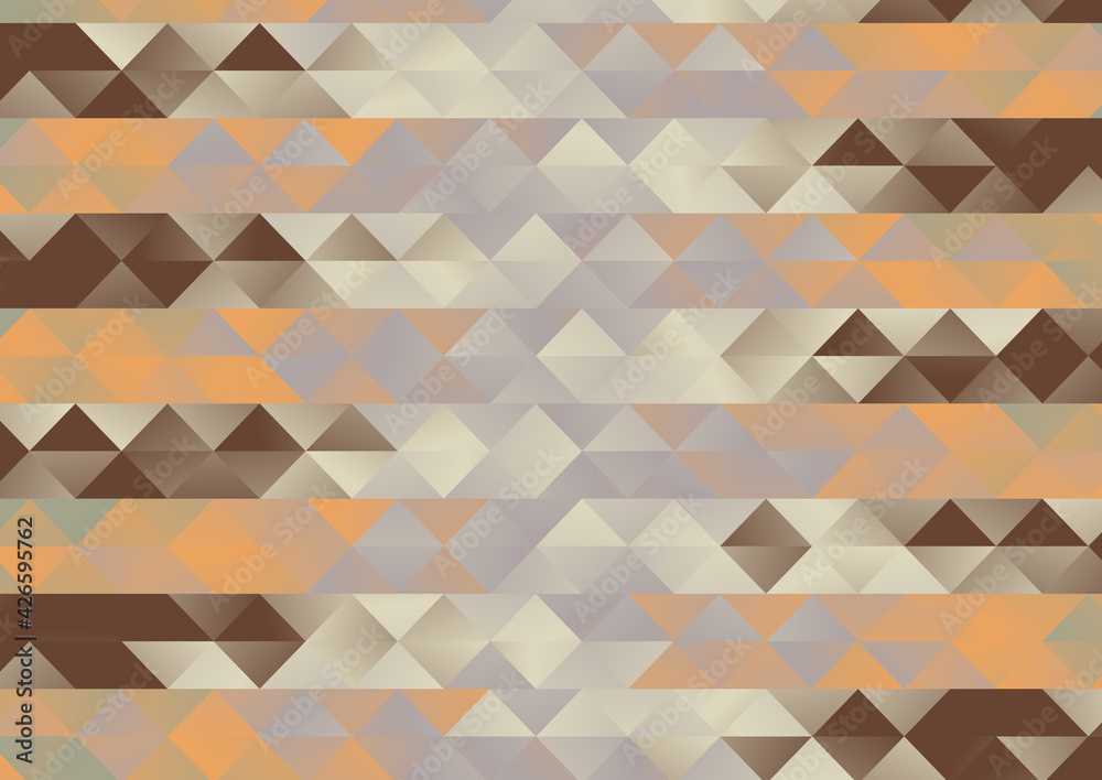 Abstract Brown and Grey Triangle Pattern Background Stock Vector ...