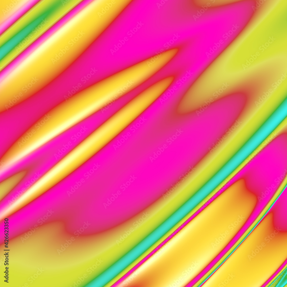 Iridescent vibrant liquid background texture. Fluid Colorful waves ...