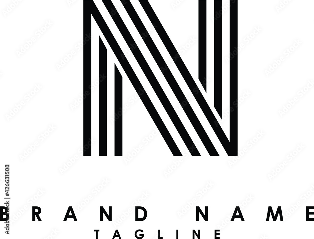 Line Text Alphabet Letters Initials Logo ABC, A TO Z Stock Vector ...