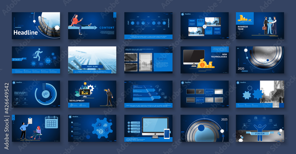 Business presentation, powerpoint, new technologies. Information ...