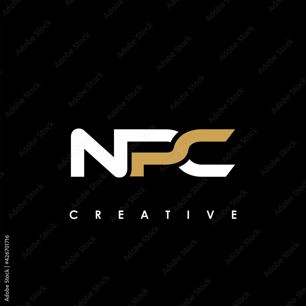 NPC Letter Initial Logo Design Template Vector Illustration Stock ...