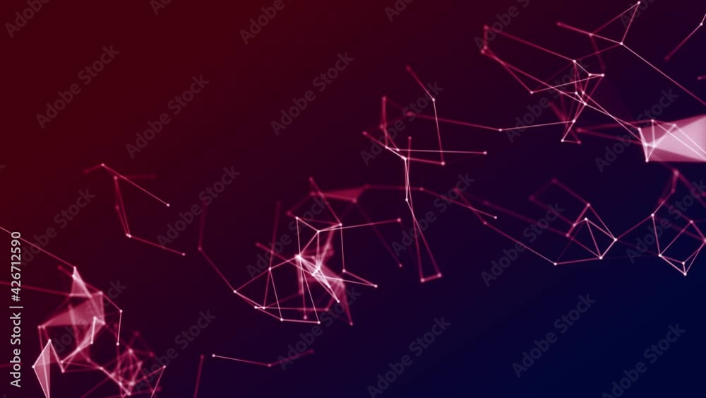 Abstract Digital Data Plexus Technology Background Loop/ 4k animation of an abstract plexus ...