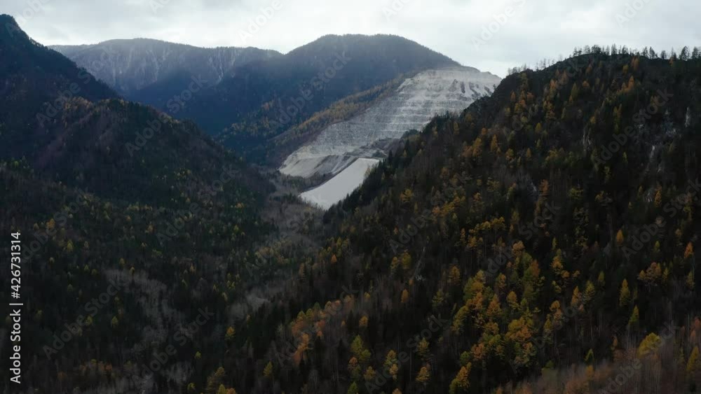 Surroundings of Lake Baikal. Khamar-Daban ridge. Gorge of Slyudyanka ...