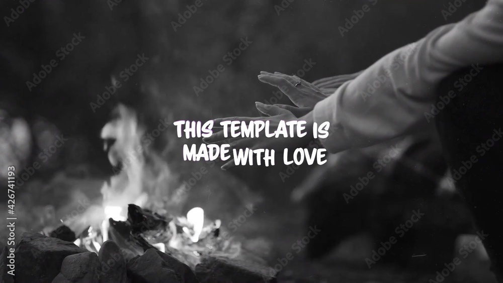 Elegant Lyrical Typography Overlay Stock Template | Adobe Stock