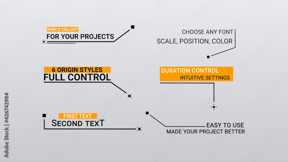 Simple Call Out Overlays Stock Template | Adobe Stock