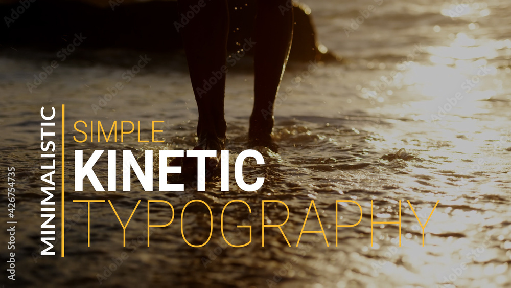 Minimalistic and Simple Kinetic Typography Titles Stock Template ...