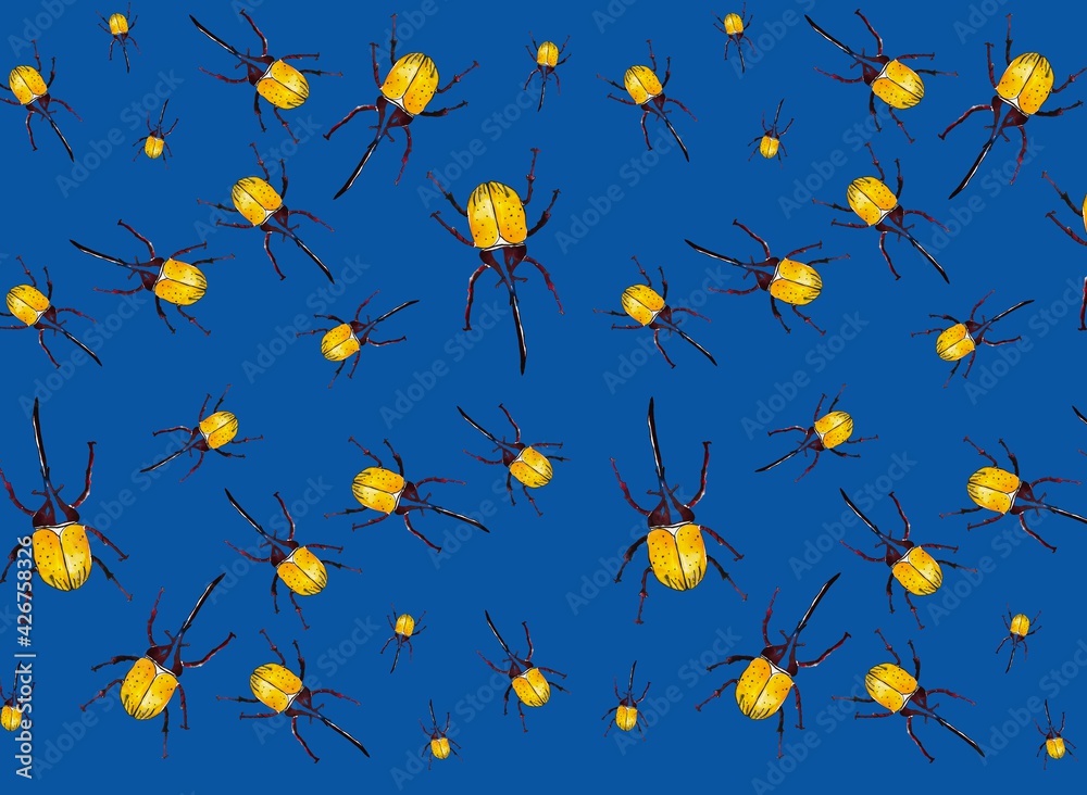 patrones de insectos y escarabajos para telas y tarjetas insect and ...