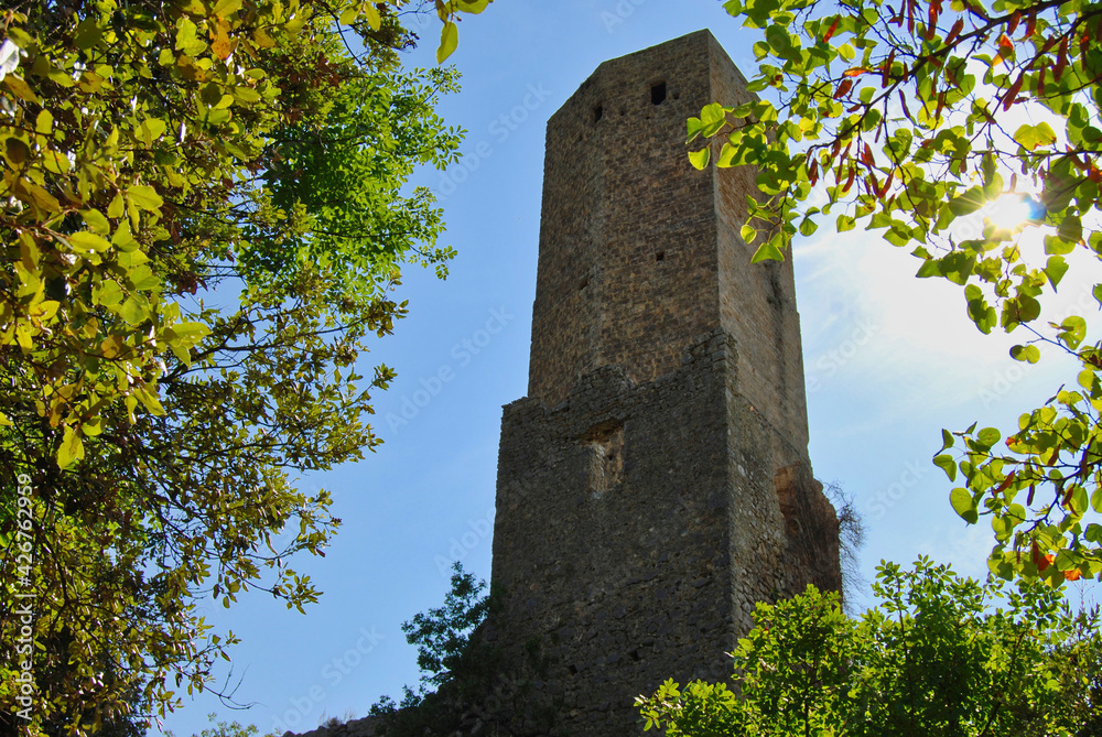 Medieval castle in Poggio Catino - Italy Stock Photo | Adobe Stock