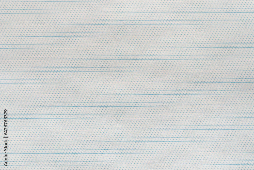 The texture of the sheet in an oblique ruler, paper texture, background ...