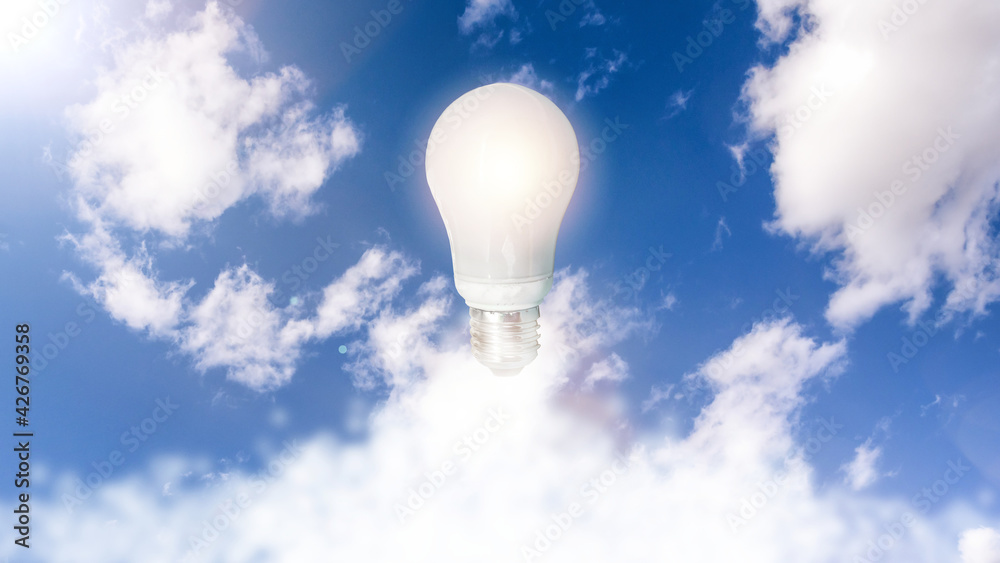 Light bulb rocket launch for idea boost Stock Photo | Adobe Stock