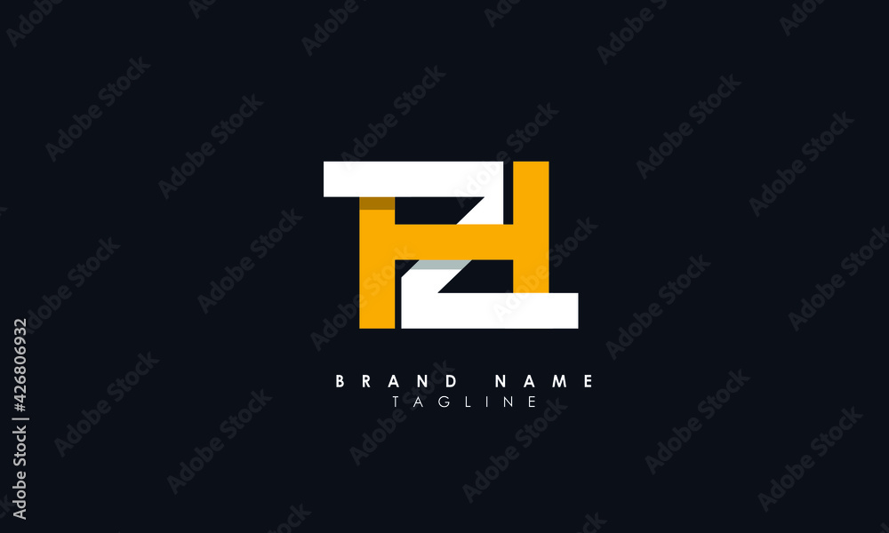 Alphabet letters Initials Monogram logo ZH, HZ, Z and H Stock Vector ...