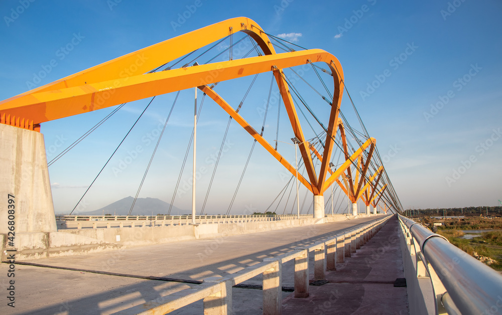 Sacobia River Bridge and Mt. Arayat in Distance - Clark, Pampanga ...
