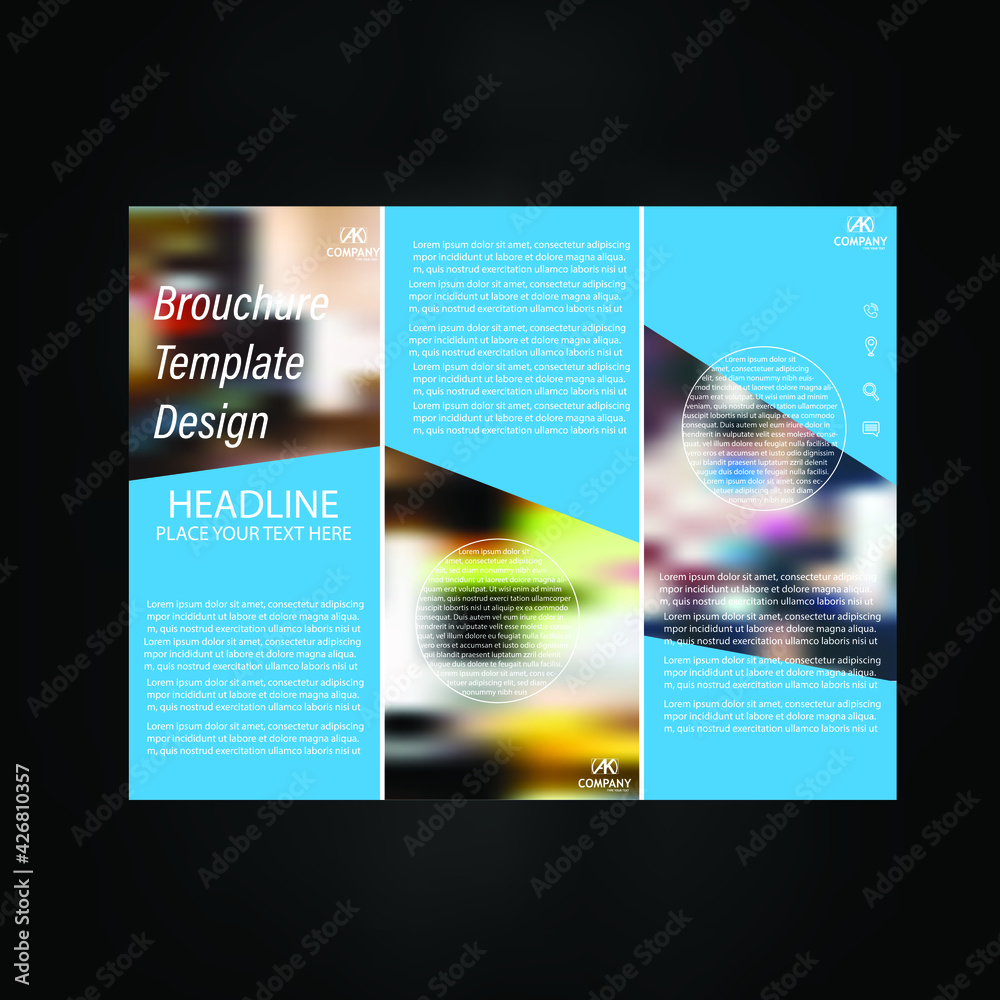 Boucher Template Stock Vector | Adobe Stock