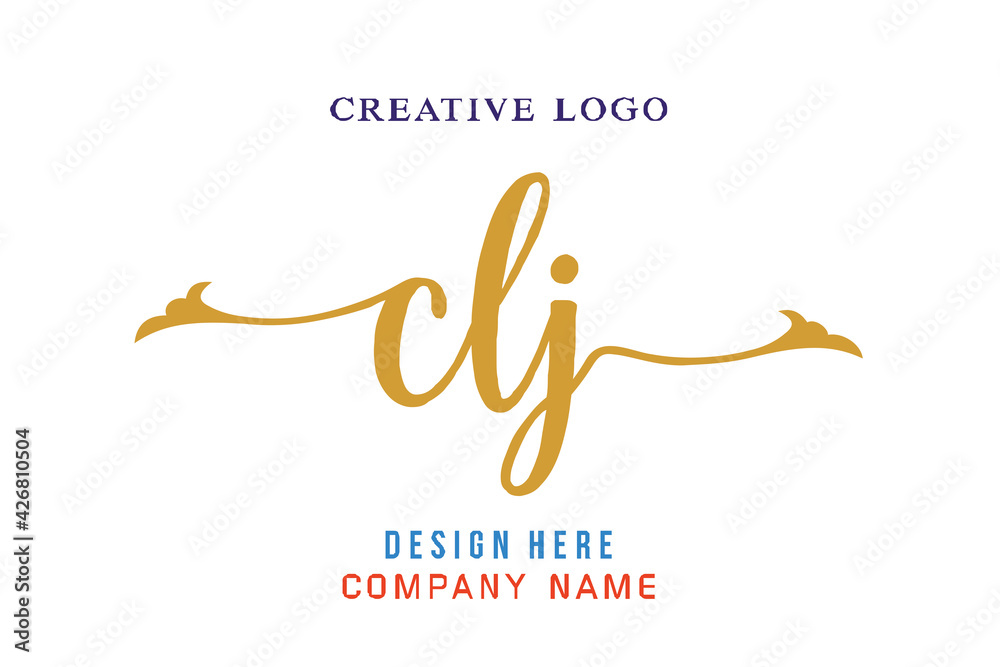 CLJ lettering logo is simple, easy to understand and authoritative ...