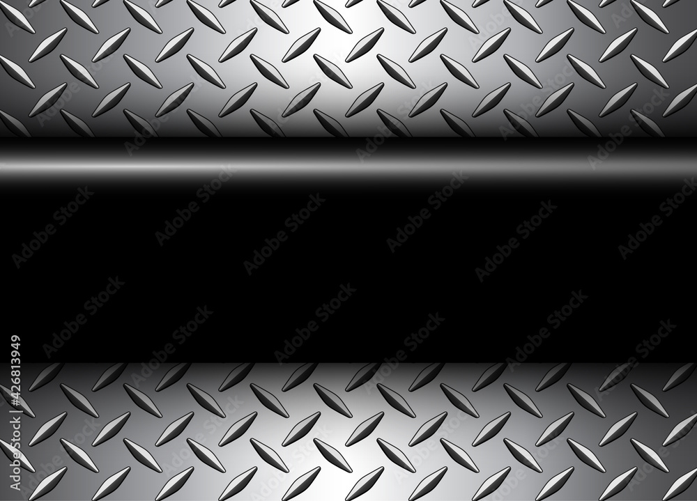 Background 3D silver black metallic , 3d vector design with diamond ...